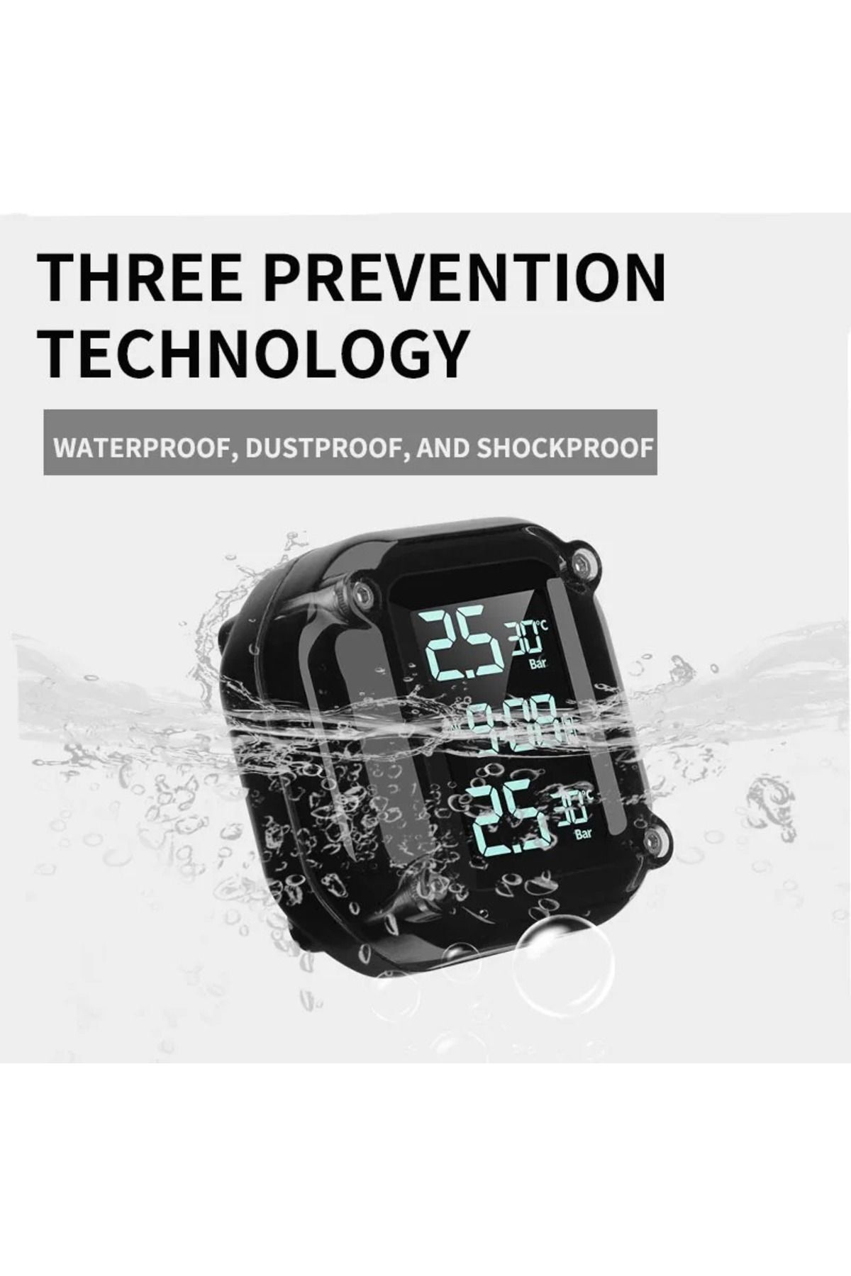 Motosiklet Tpms Lastik Basınç Sensörü Ve Monitörü Dijital Kablosuz ...